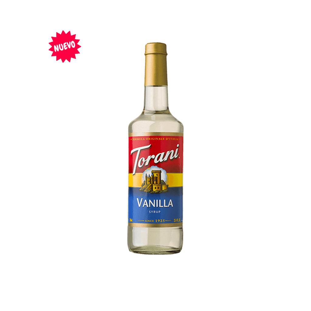 Syrup vainilla Torani, botella de 750 ml - Nos gusta el café Chile ☕