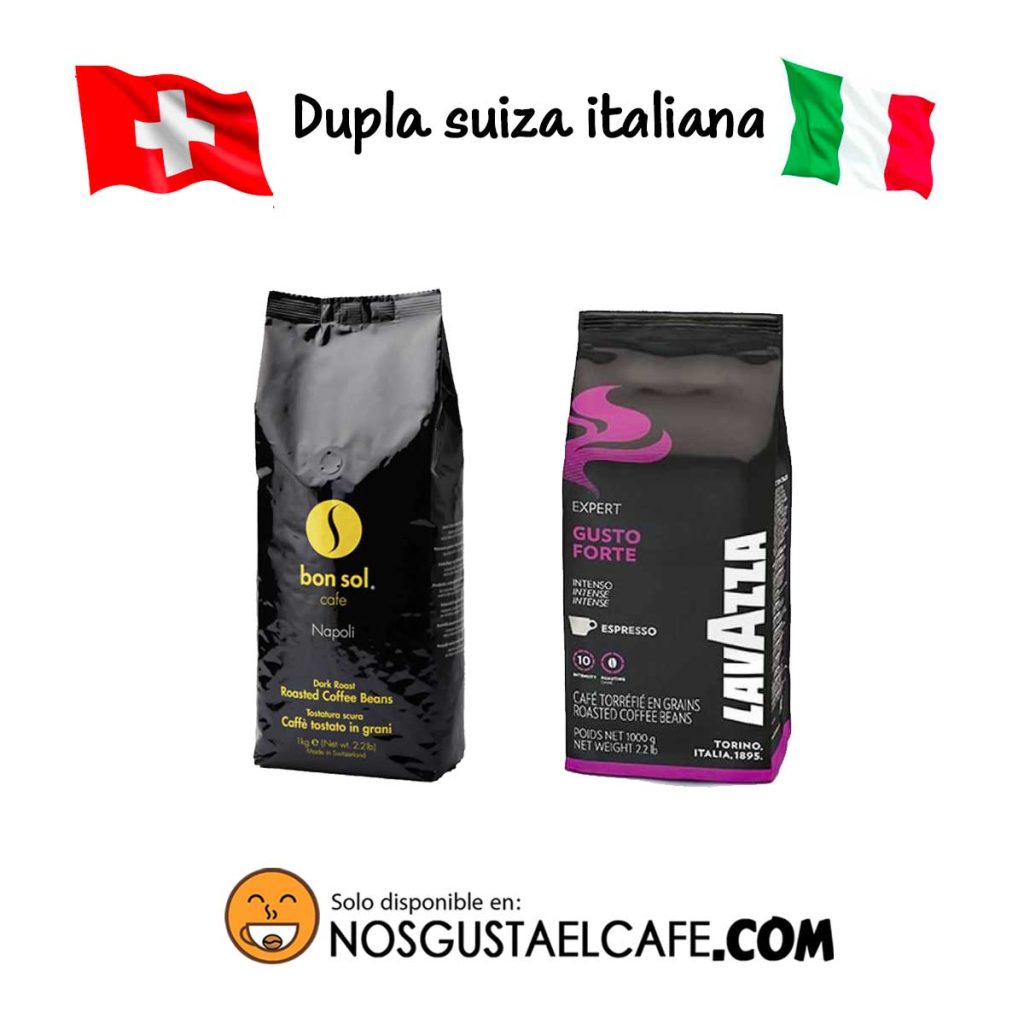 Pack 2 Kilos de cafés suizo + italiano - Nos gusta el café Chile ☕
